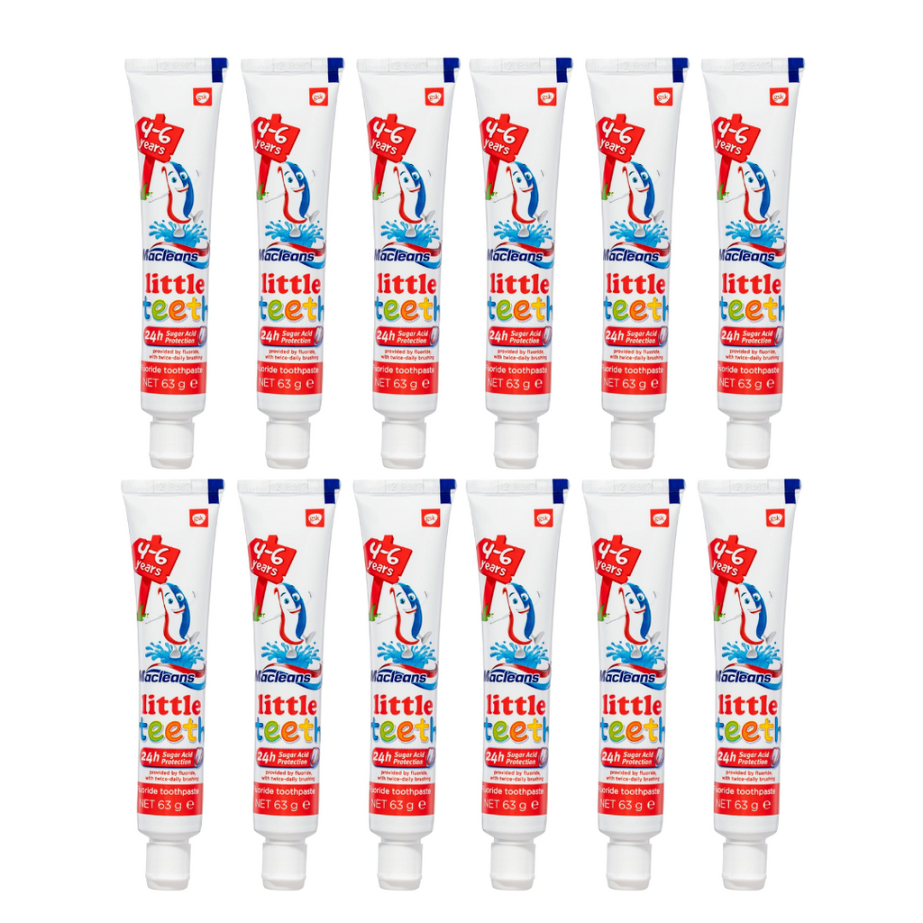 Shop Online Makeup Warehouse - 12 x Macleans Little Teeth Toothpaste 63g 4-6 years