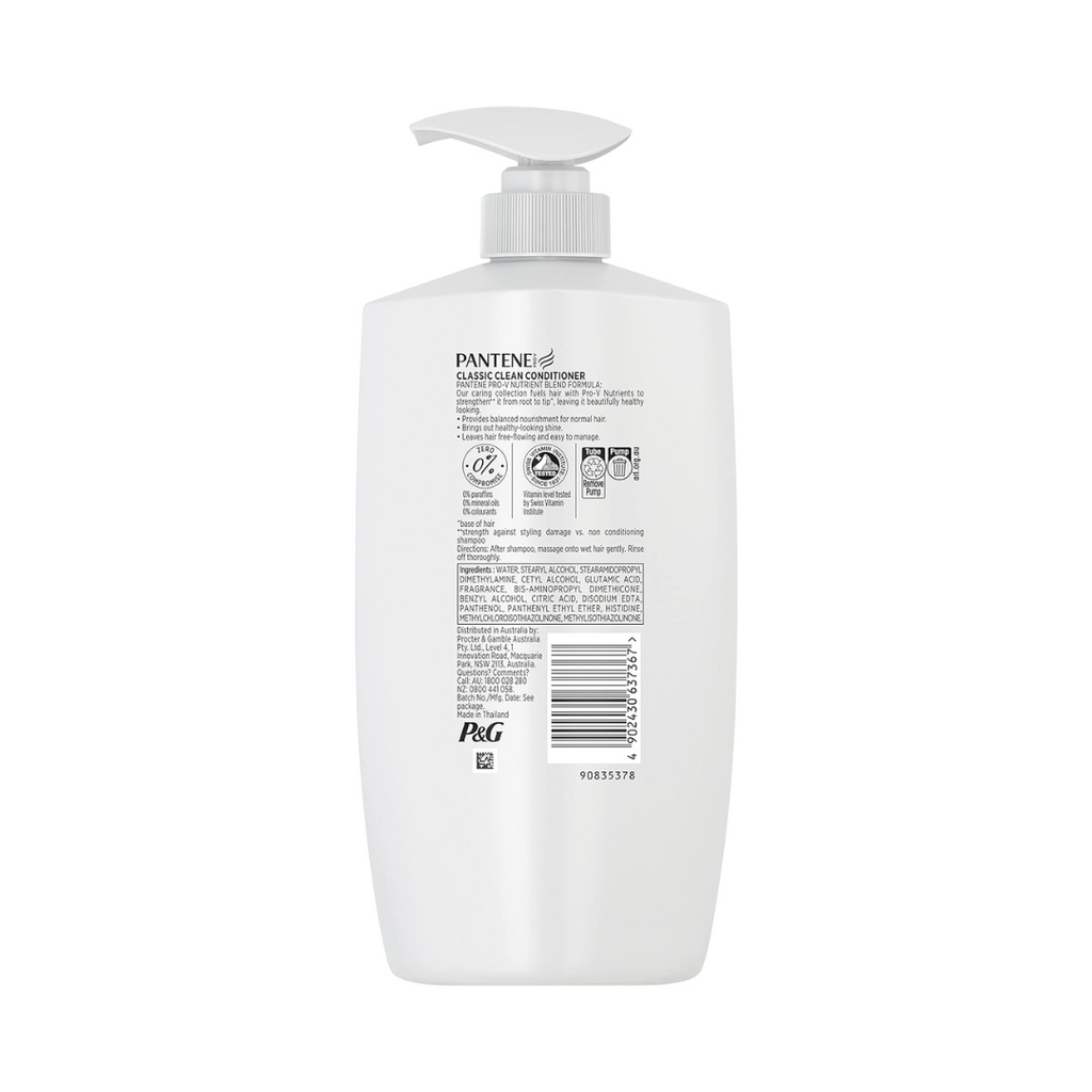 Shop Online Makeup Warehouse - 3 x Pantene Pro V Classic Clean Conditioner 900mL