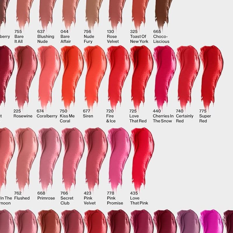 6pk Revlon Super Lustrous Lipstick 740 Certainly Red - Makeup Warehouse ...