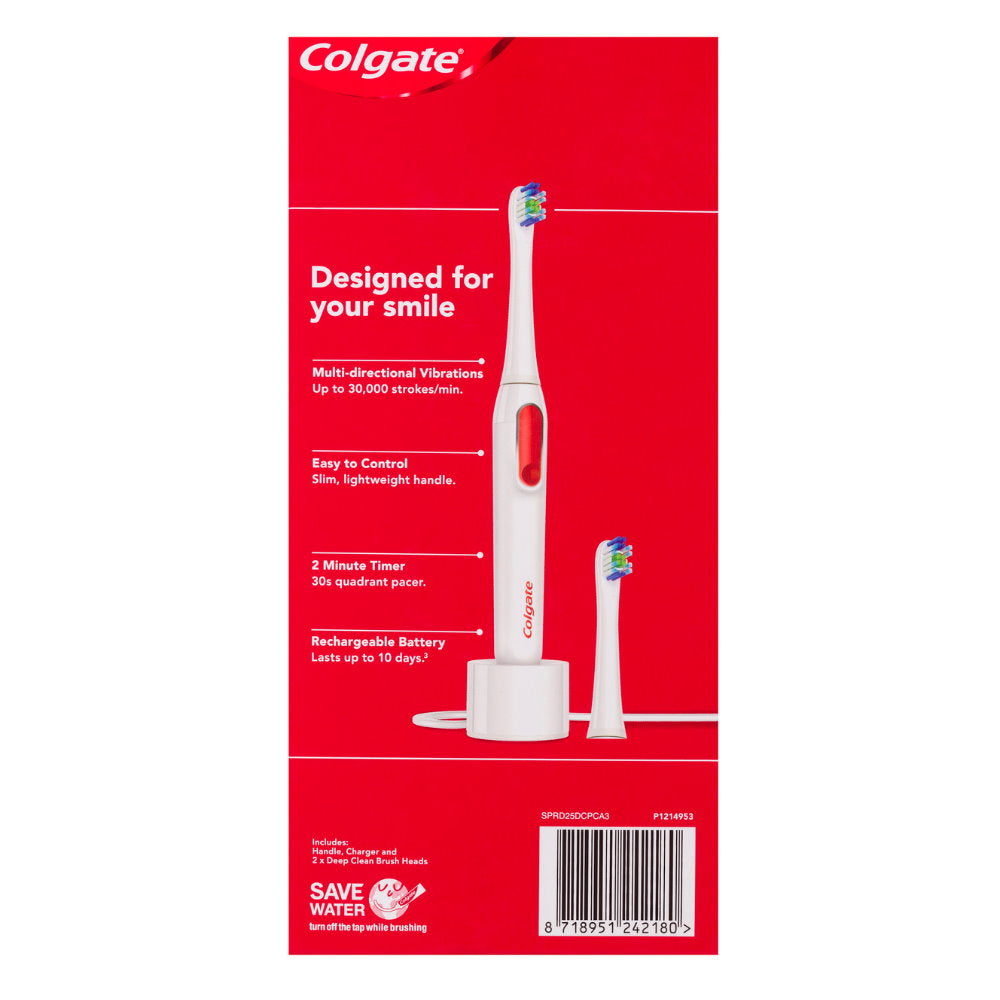 Colgate Pro Clinical 250R Deep Clean Rechargeable Toothbrush - Makeup ...