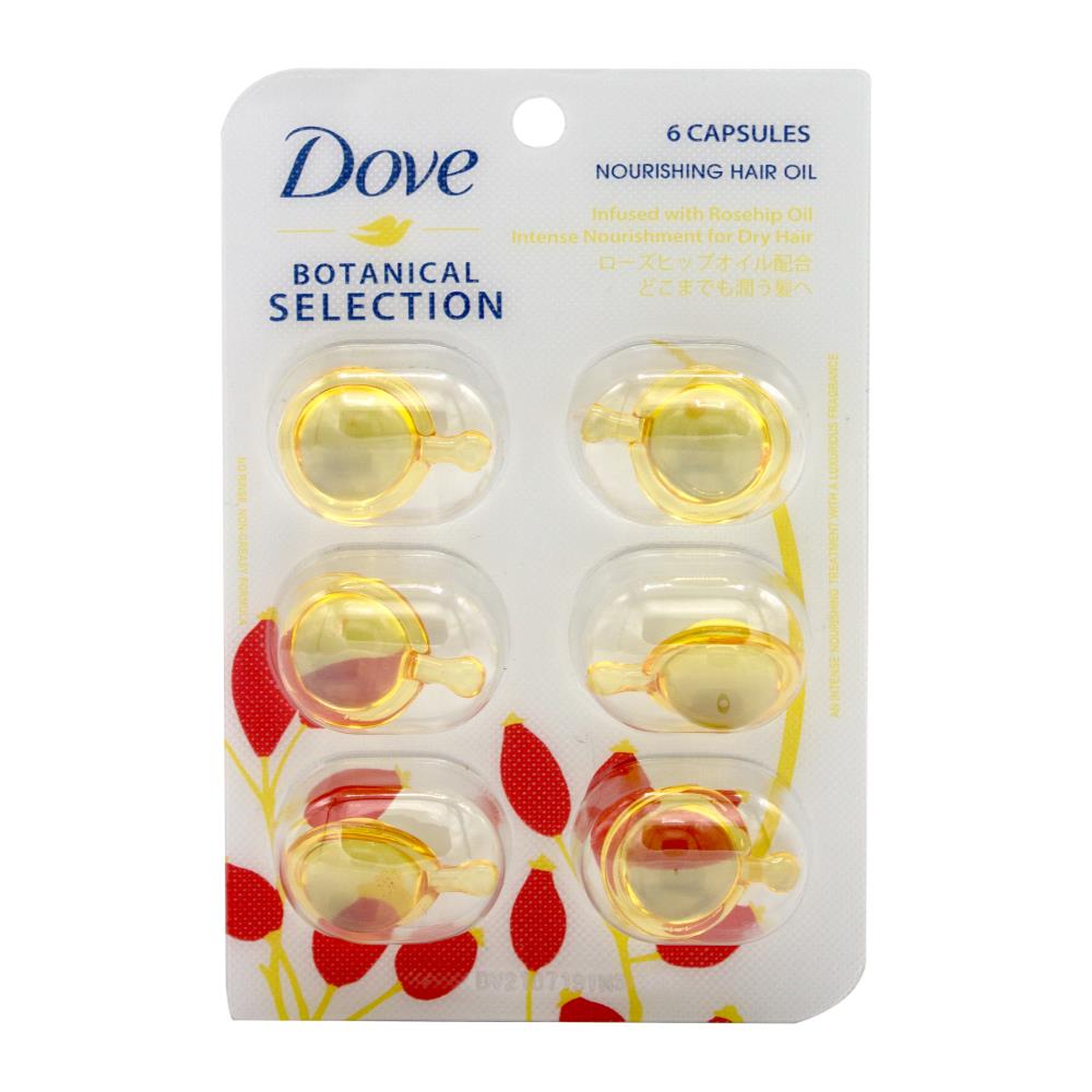 Dove Botanical Selection Nourishing Hair Oil Infused With Rosehip Oil 6 ...