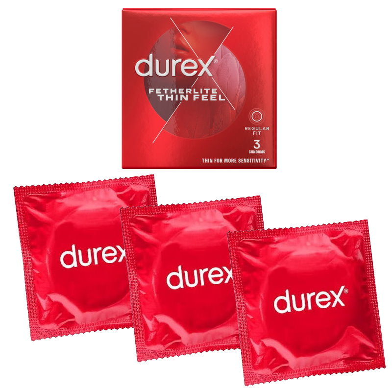 2pk Durex Thin Feel Regular Fit Condoms plus Aloe Vera Lube 200mL ...