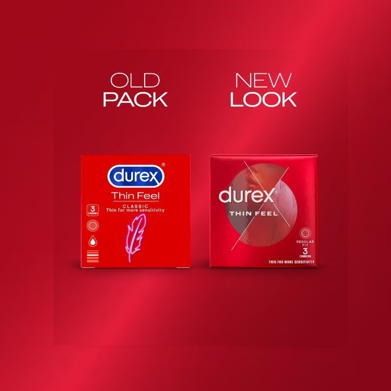 Durex Thin Feel Regular Fit Lubricated Condoms Pack of 3 - Makeup ...