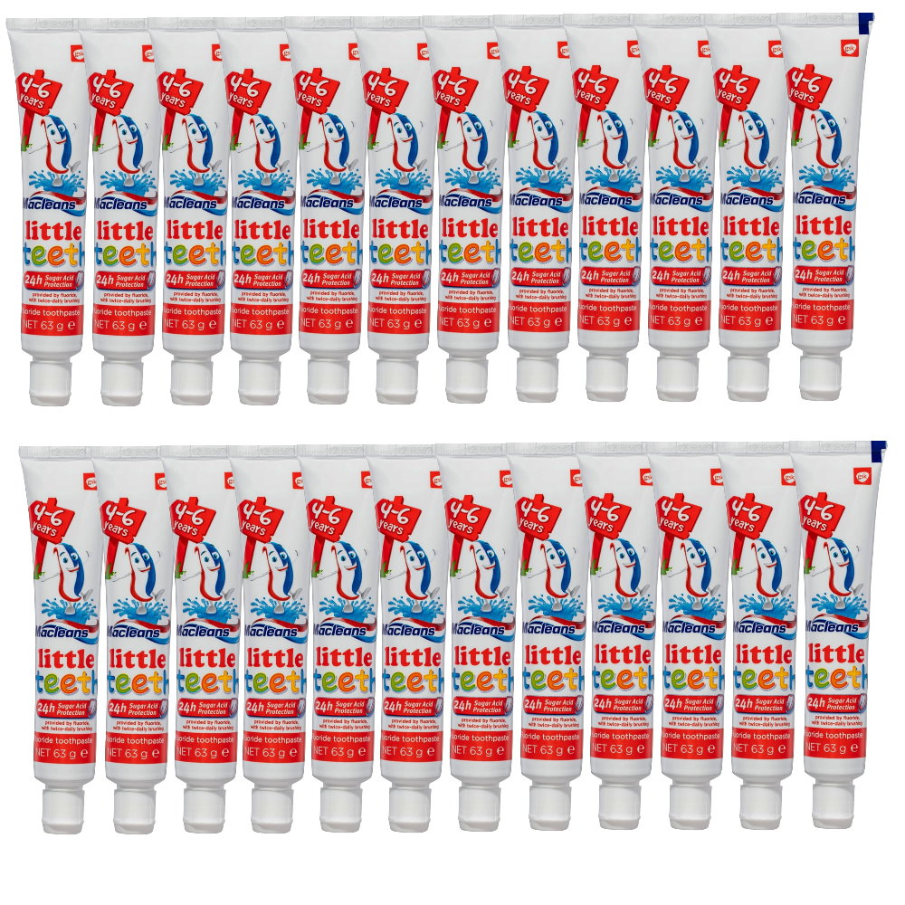 24pk Macleans Little Teeth Toothpaste 4-6 years - Makeup Warehouse ...