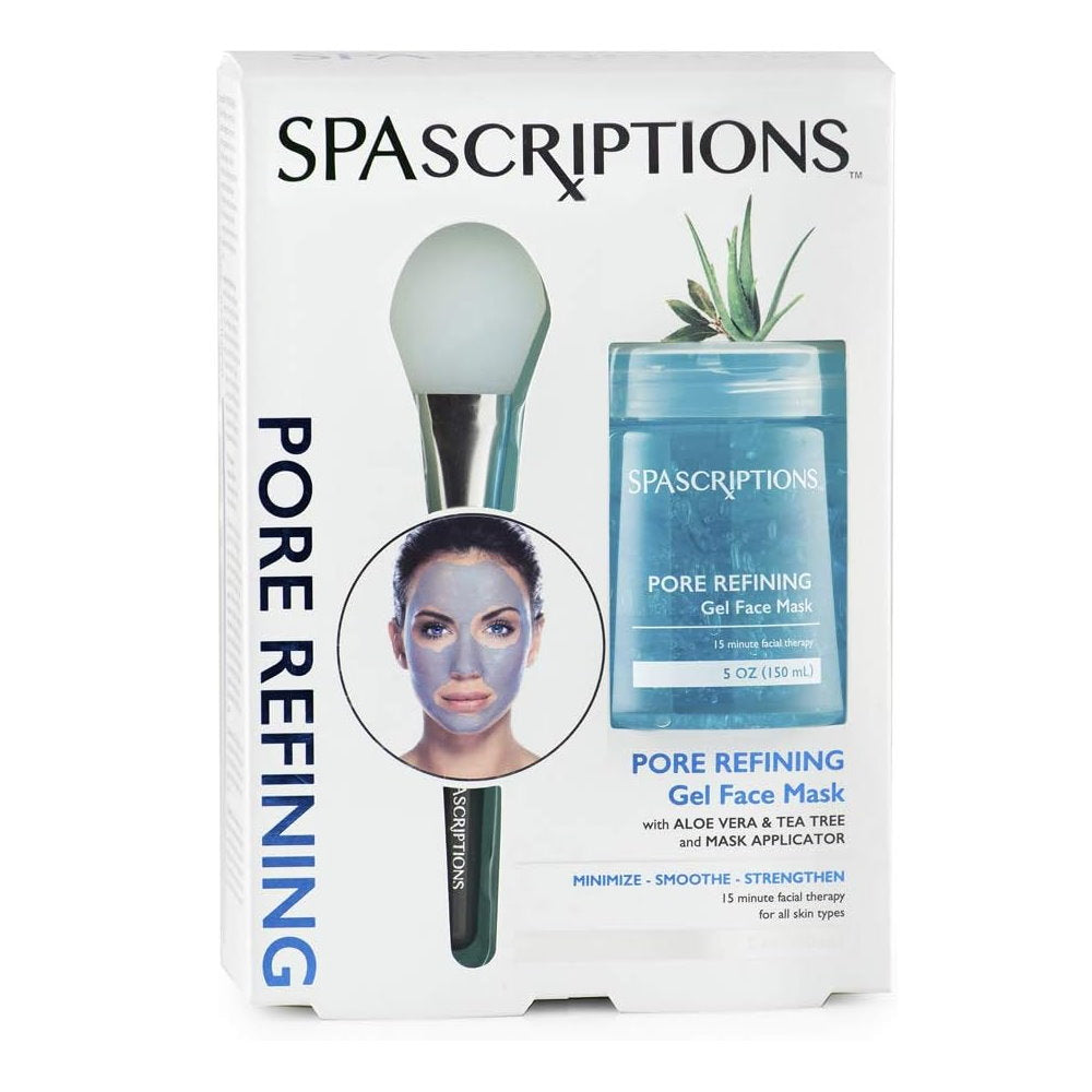 Spascriptions Pore Refining Gel Face Mask Aloe Vera and Tea Tree 150ml ...