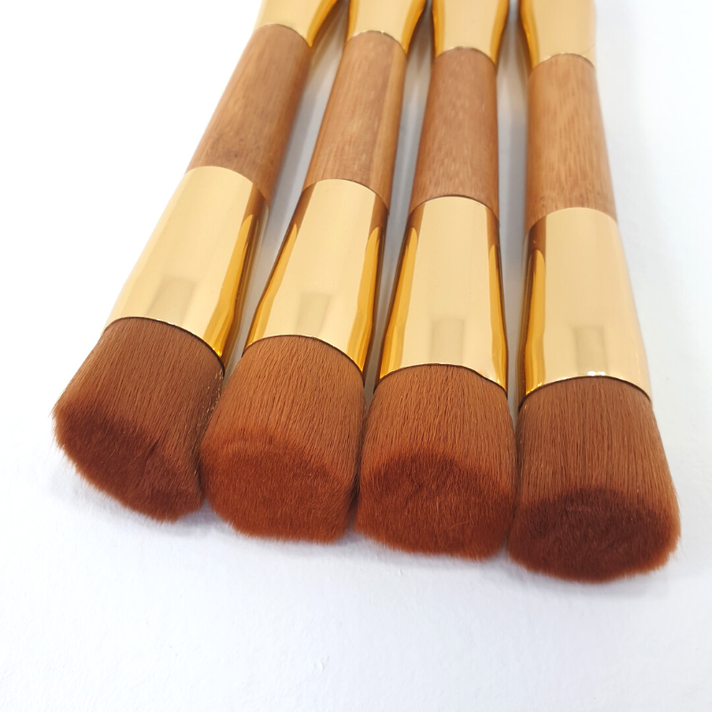 4pk Angled Foundation Brush and Contour Blend Brush Makeup Cosmetic ...