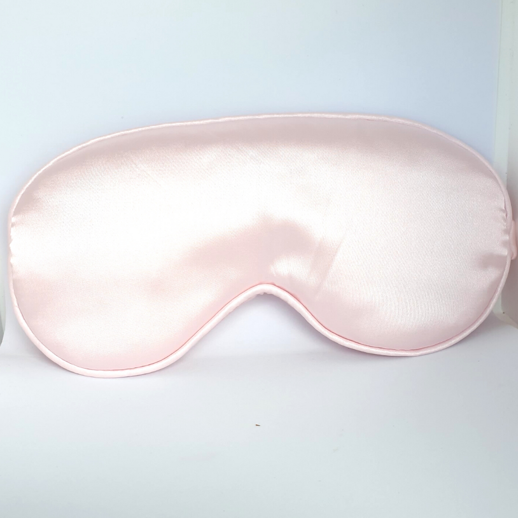 Silk Satin Eye Sleep Mask Light Pink with Pouch - Shop Online Makeup ...