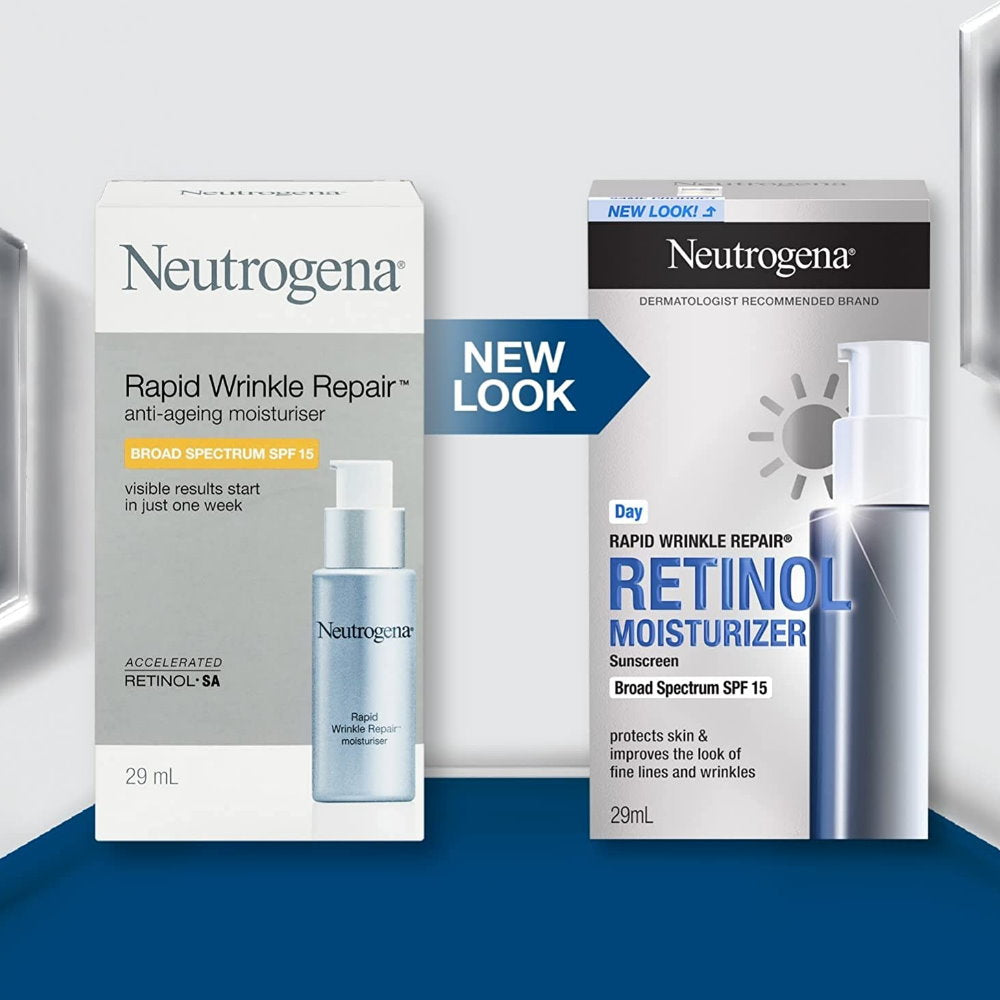 Neutrogena Rapid Wrinkle Repair Retinol Moisturiser Sunscreen SPF 15 ...