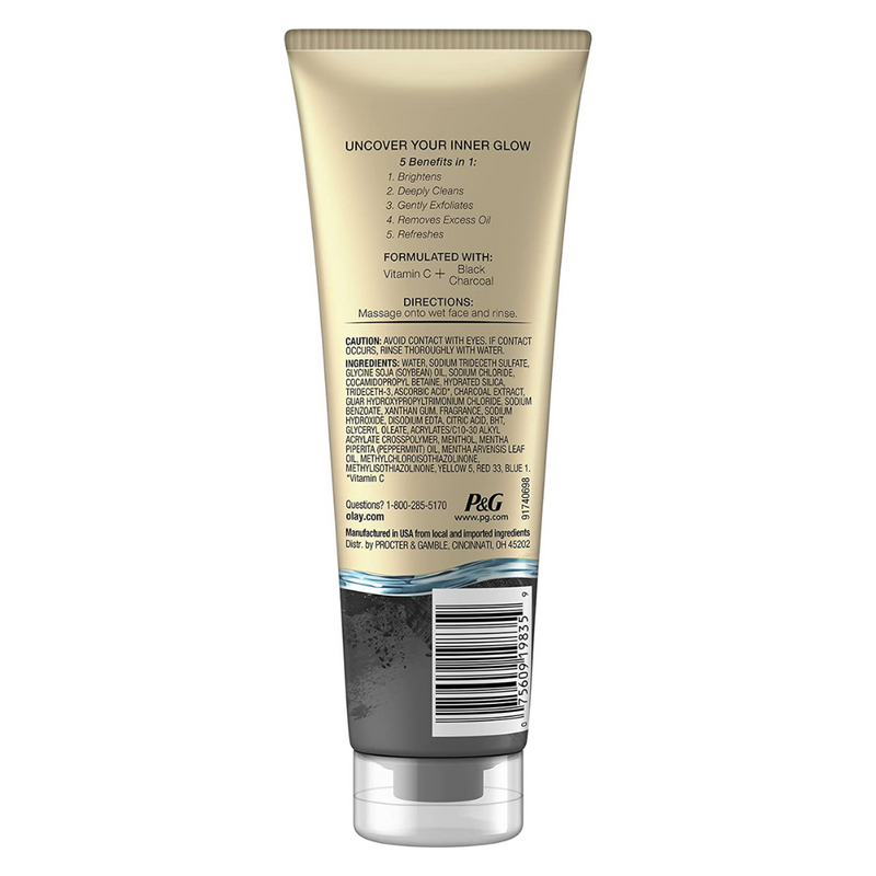 Buy Online Olay Scrubs 5 in 1 Clean Detoxifying Vitamin C Black ...