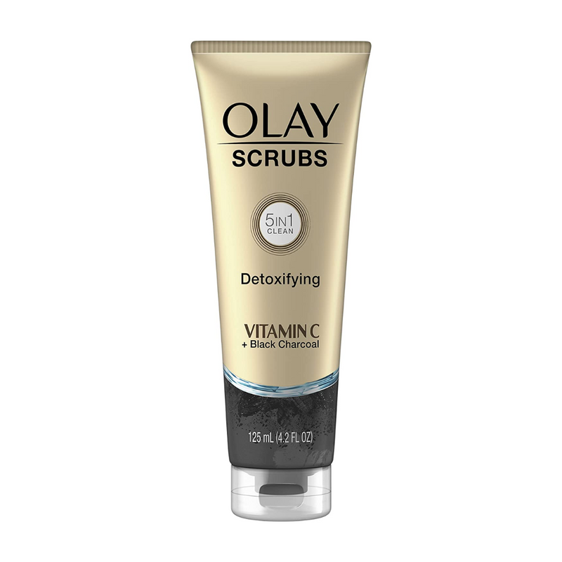 Buy Online Olay Scrubs 5 in 1 Clean Detoxifying Vitamin C Black ...